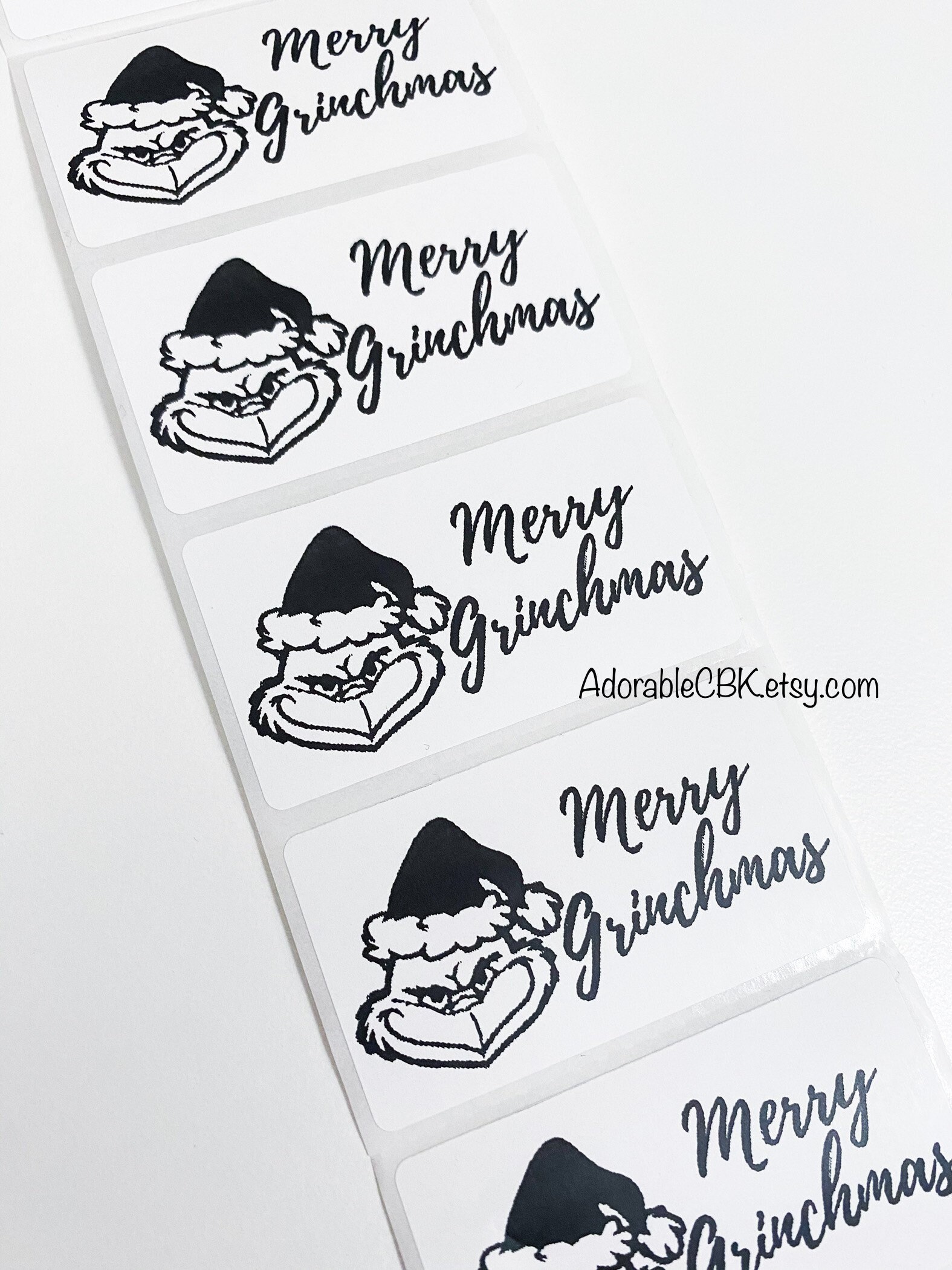 GRINCH Mail Labels 2.25 x 1.25 Small Business Packaging Sticker Labels ...