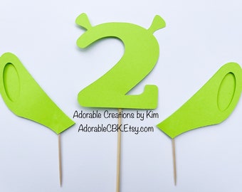 Shrek Cake Topper | Etsy