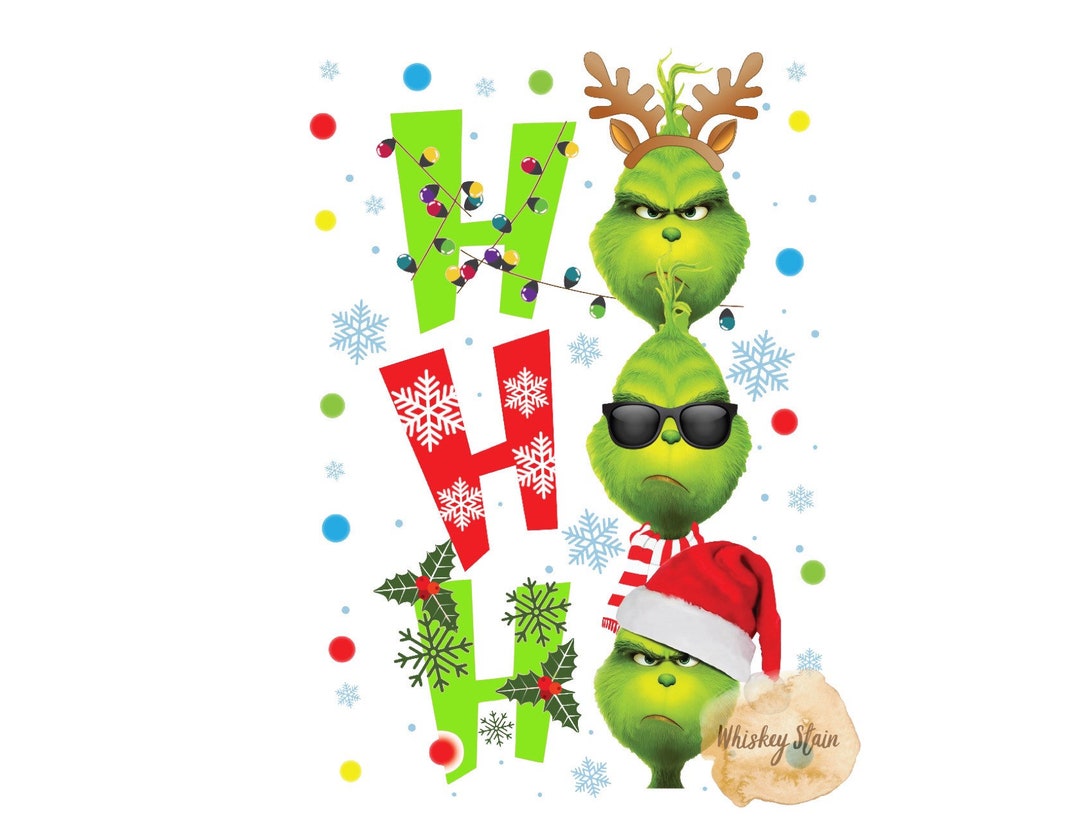 New Grinch/ Grinchmas/ Christmas/ READY TO PRESS Sublimation Transfer ...