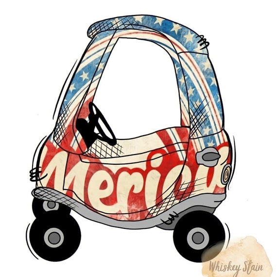 Merica/ America/ Little Tikes/ 4th of July/ READY TO PRESS - Etsy