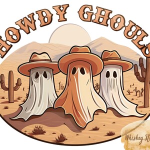 Desert Country Ghosts/ Western Halloween/ Boho Halloween/ Groovy/ready ...