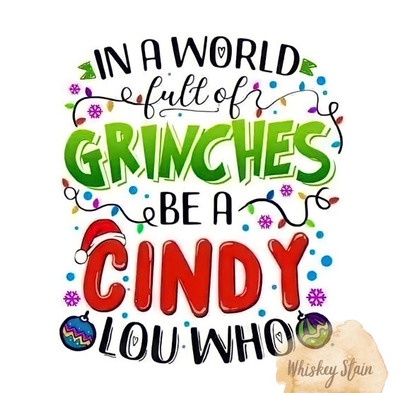 Cindy Lou Who/ the Grinch/ Grinchmas/ Christmas/ READY TO - Etsy