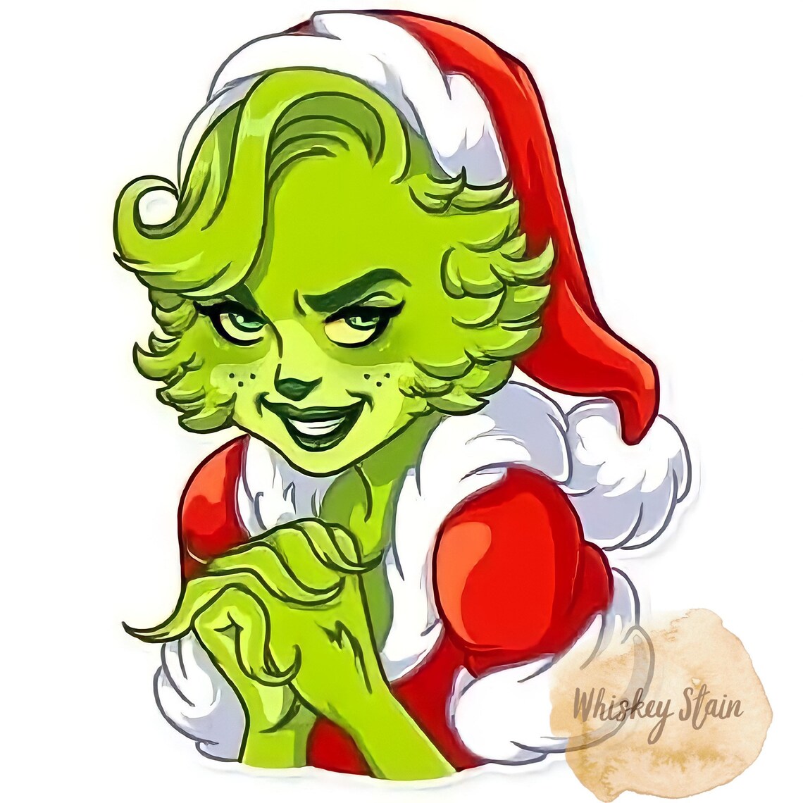 Lady Grinch/ the Grinch/ Grinchmas/ Christmas/ READY TO PRESS - Etsy
