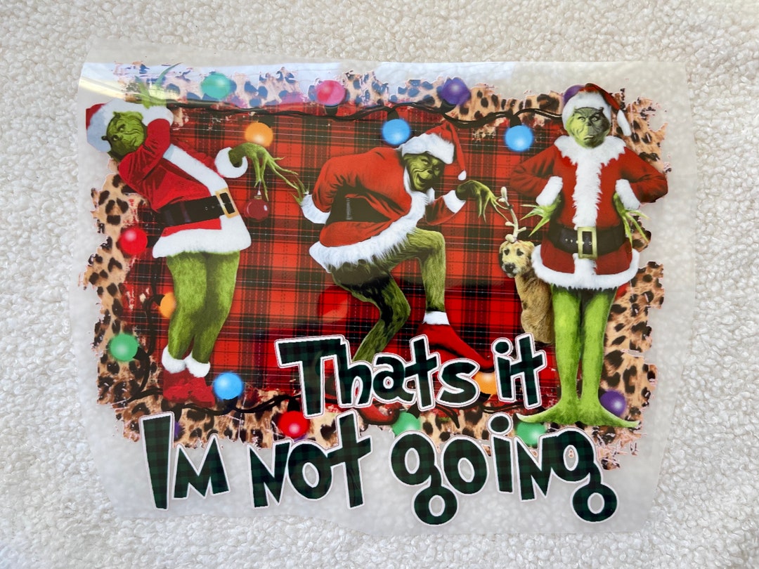 Grinch DTF Transfer | Vintage Christmas | Grinch Illustration ...