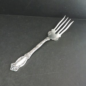 Antique Meat Fork Victorian Serving Utensil Silver Tableware ...