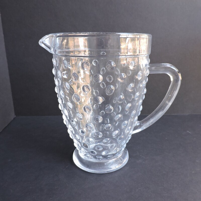 Clear Glass Pitcher - Etsy