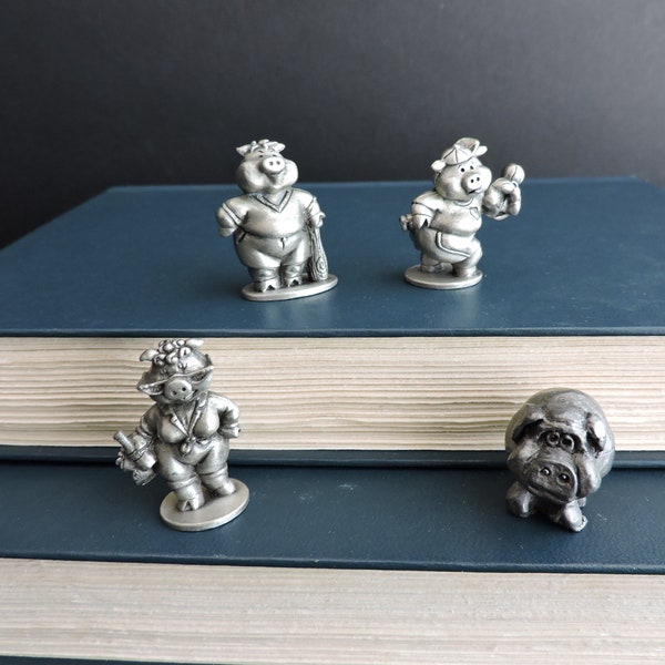 Small Pewter Animals Figurines - Etsy