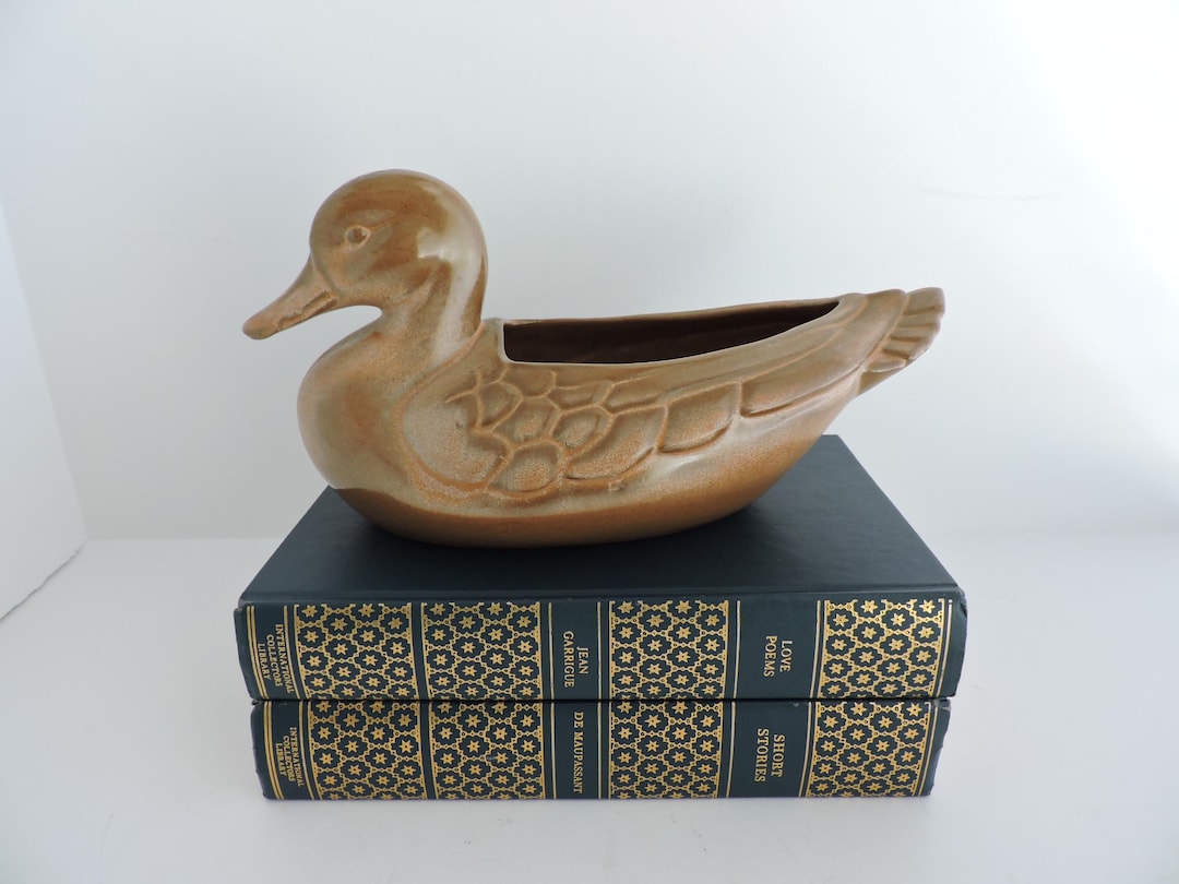 Frankoma Pottery Duck Planter Art Pottery Glazed Terra Cotta Home Decor ...