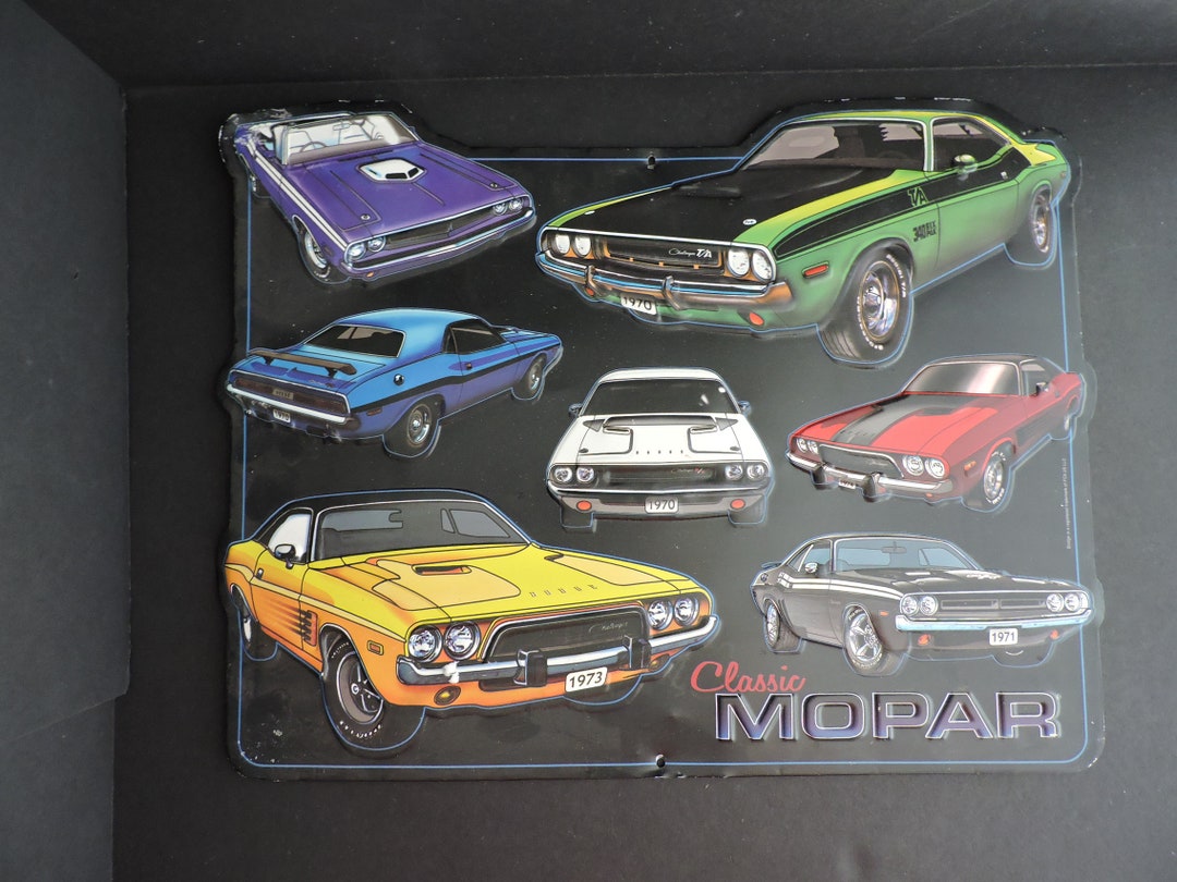 Vintage Mopar Dodge Metal Sign 1970's Muscle Car - Etsy