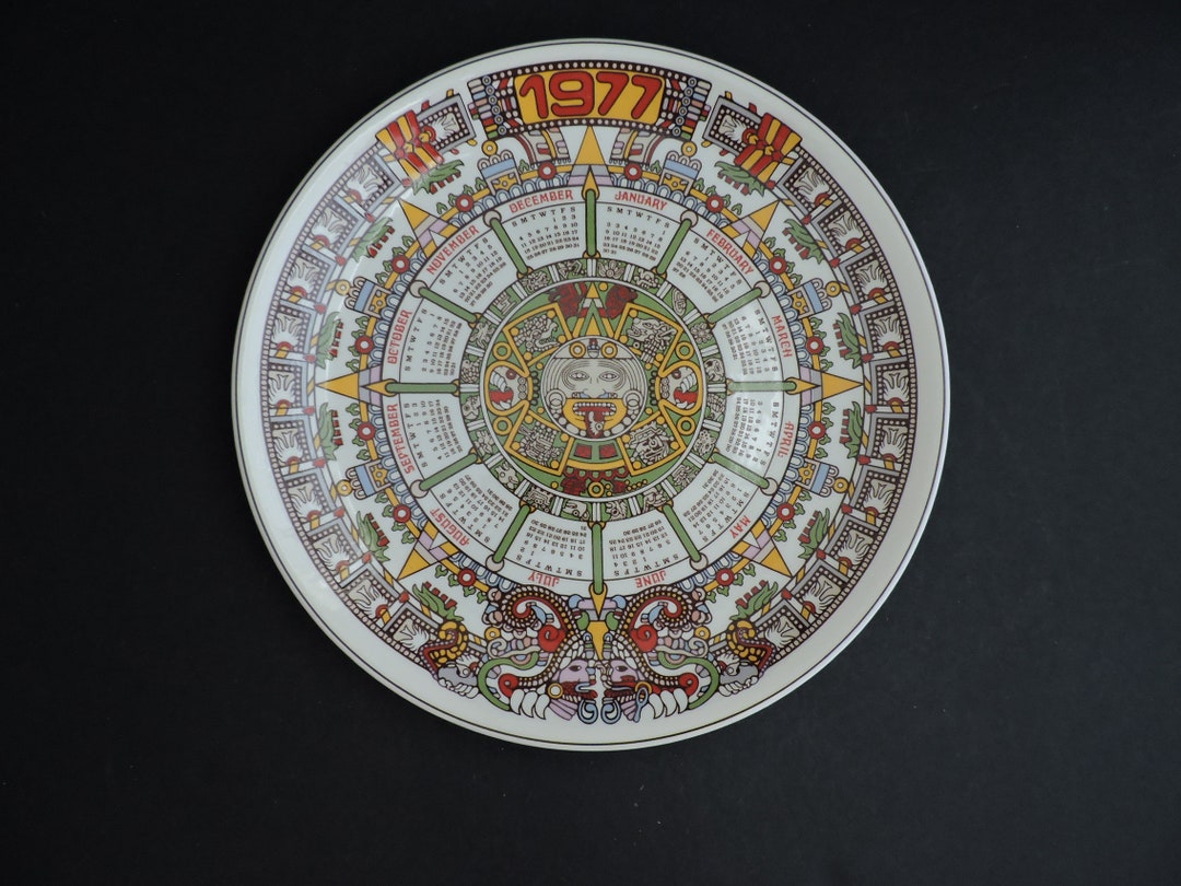 Wedgwood 1977 Aztec Calendar Plate Collectible Decor - Etsy
