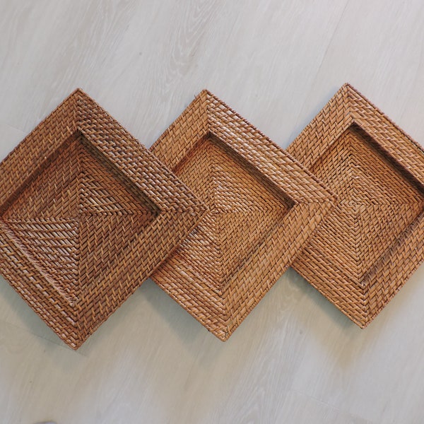 Woven Cane Wall Art - Etsy