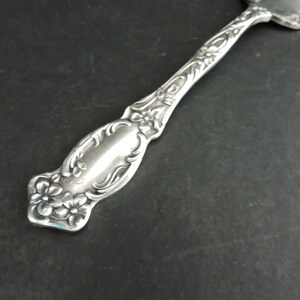 Antique Meat Fork Victorian Serving Utensil Silver Tableware ...