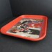 Red Fire Truck Metal Tray Rectangle Tin Serving Tray Kids Room Decor ...