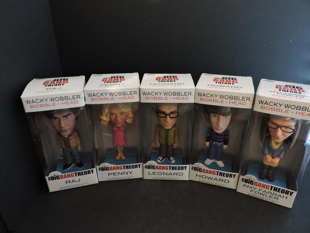 Big Bang Theory Bobble Heads Set of 5 Collectible TV Doll Souvenir ...