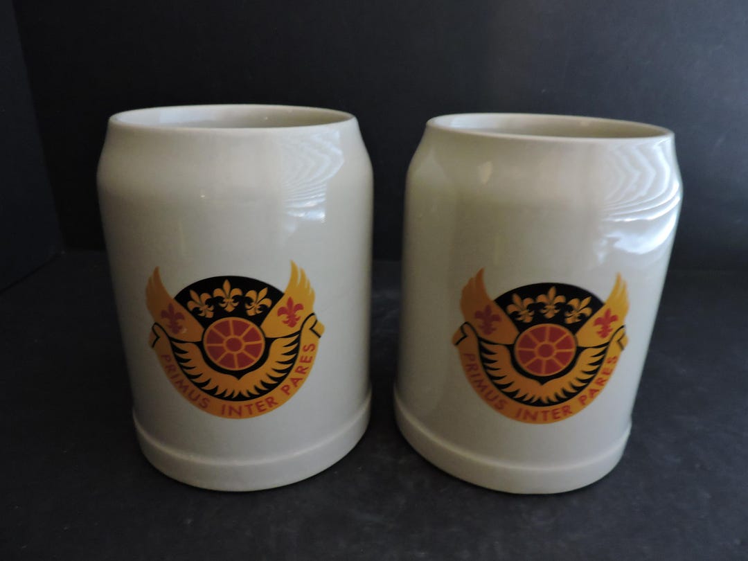 Germany Stein Half Liter Vintage Primus Inter Pares Grey Stoneware Beer ...