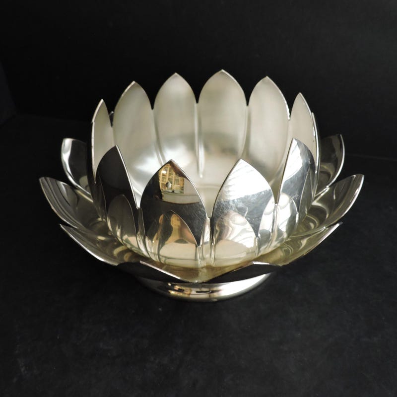 Silver Plate Rose Bowl. - Etsy