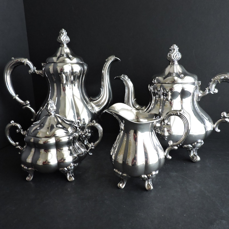 Silver Tea Set - Etsy