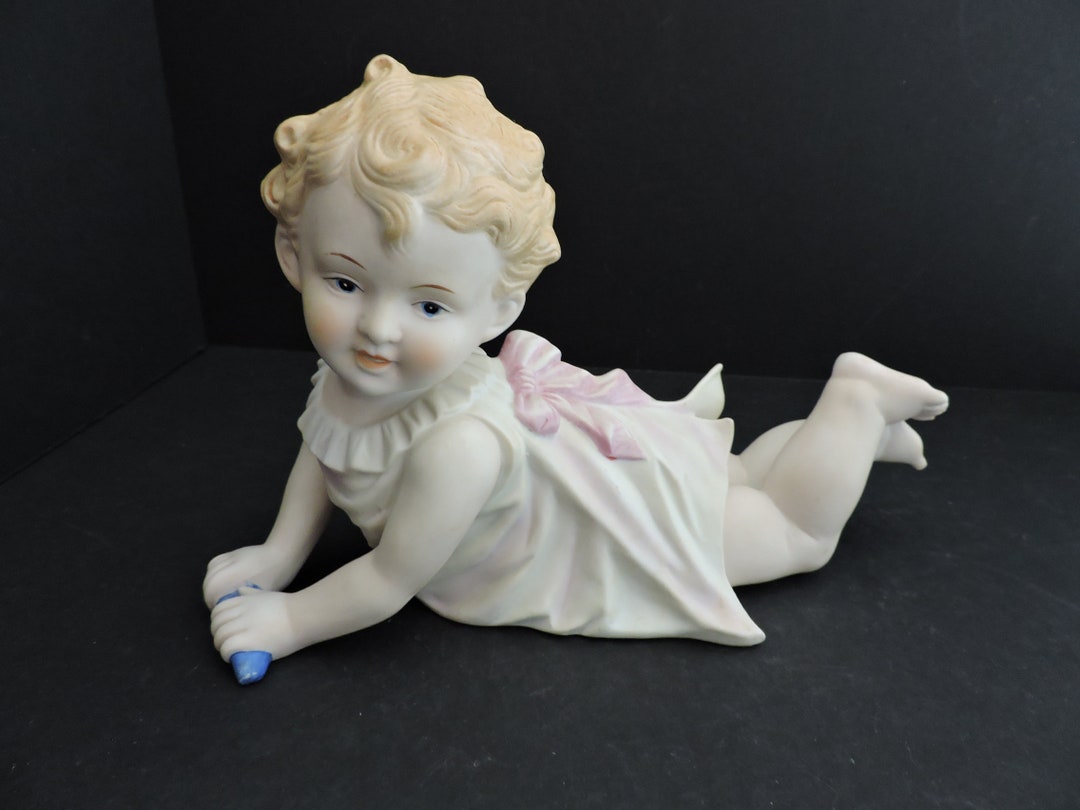 Ceramic Piano Baby Large Figurine Vintage Porcelain Collectible ...