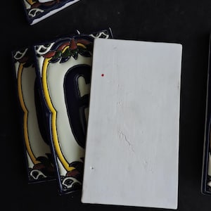 Mexican Hand Painted Ceramic Tiles for House Address Curb Appeal ...