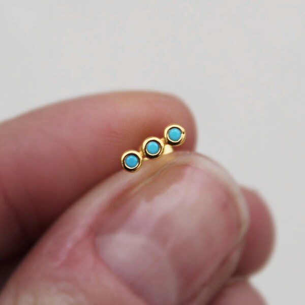 Tiny Gold Studs - Etsy UK