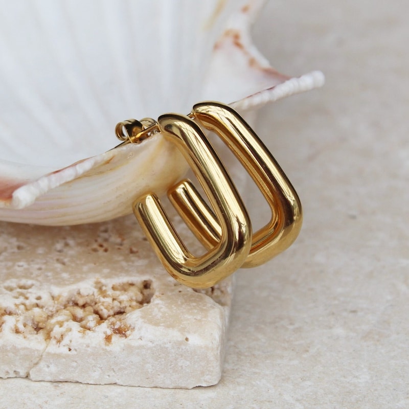 Square Hoops - Etsy
