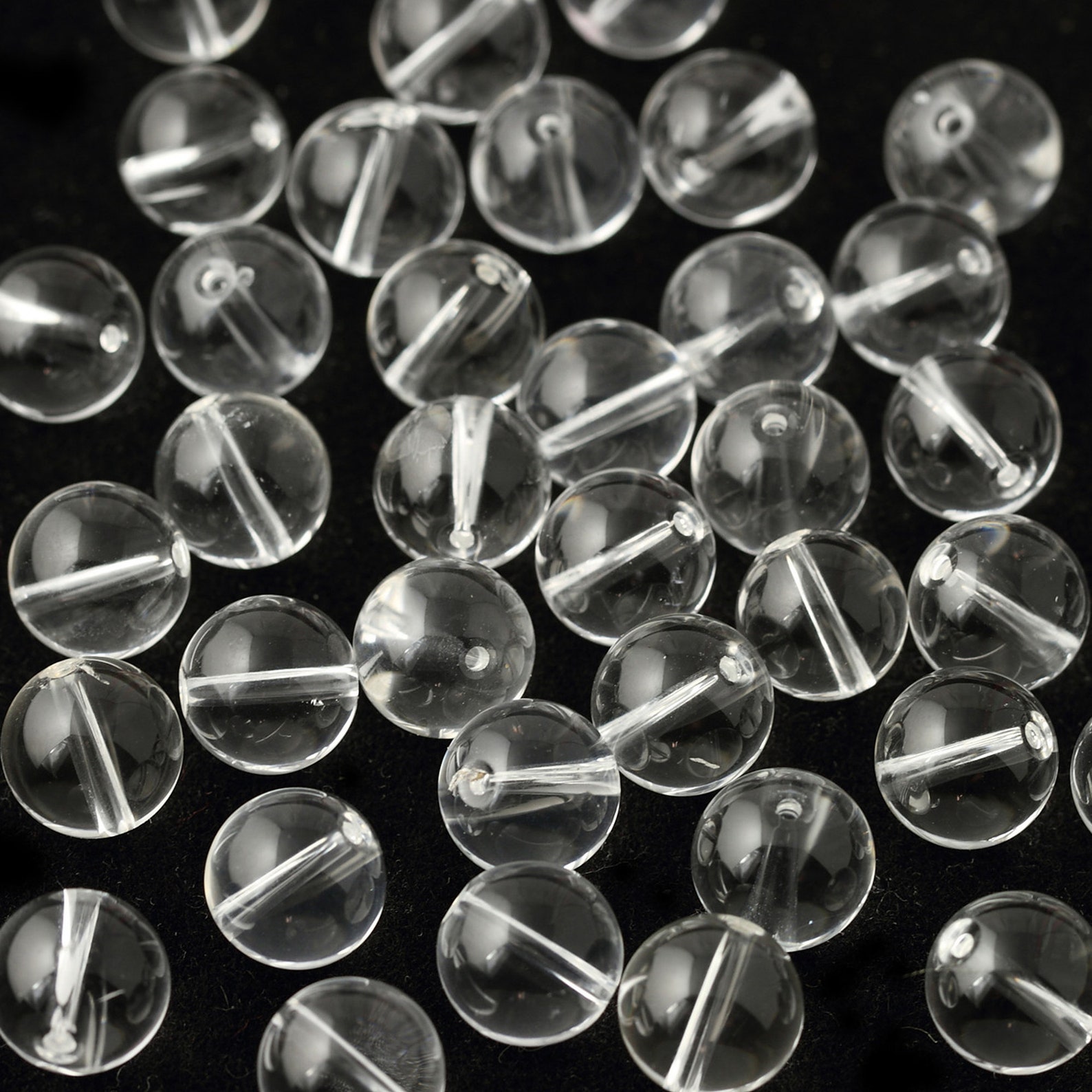 A Clear Crystal Quartz Stone Beads Natural Gemstone Beads - Etsy