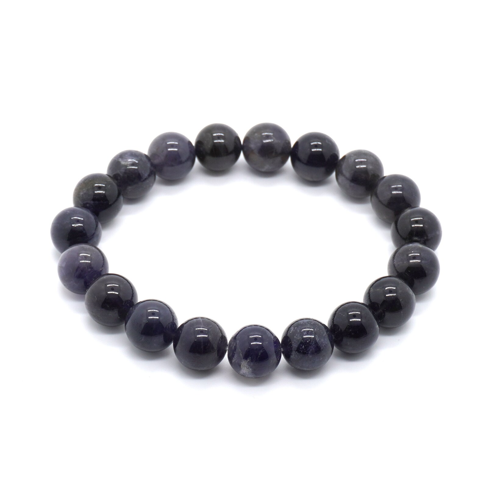 Iolite Bracelet for Women Men, Healing Bracelet Stone Beads Bracelet ...