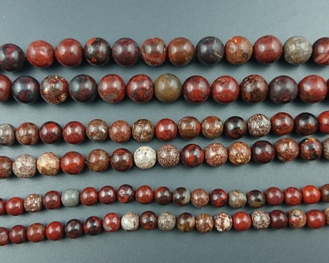 Rainbow River Jasper Beads, Natural Gemstone Beads, Smooth Round Stone ...
