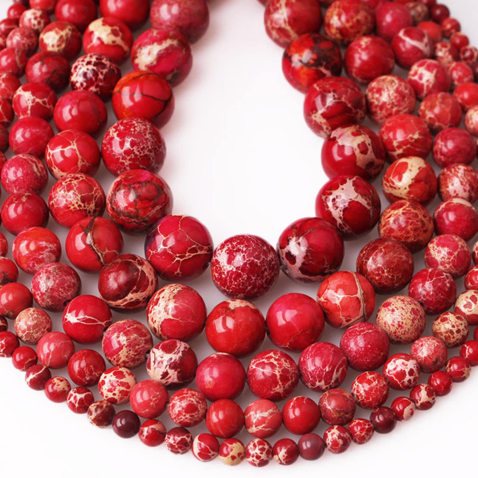 Red Sea Sediment Jasper Beads Natural Gemstone Beads Round - Etsy