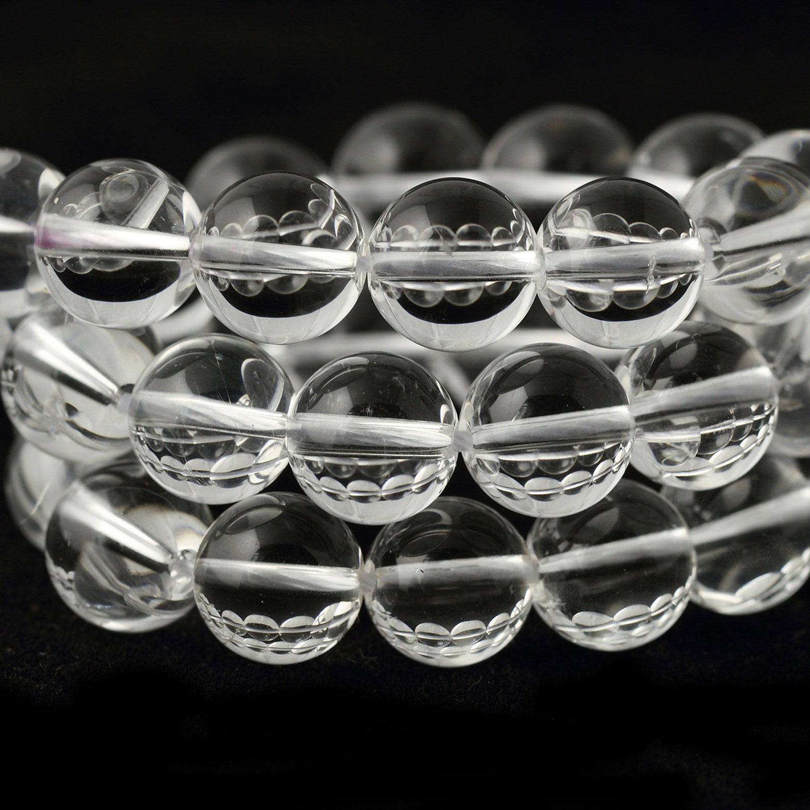 A Clear Crystal Quartz Stone Beads Natural Gemstone Beads - Etsy