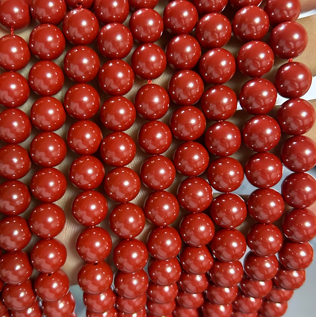 Cinnabar Beads, Natural Stone Beads 6mm 8mm 10mm 12mm 15'' - Etsy