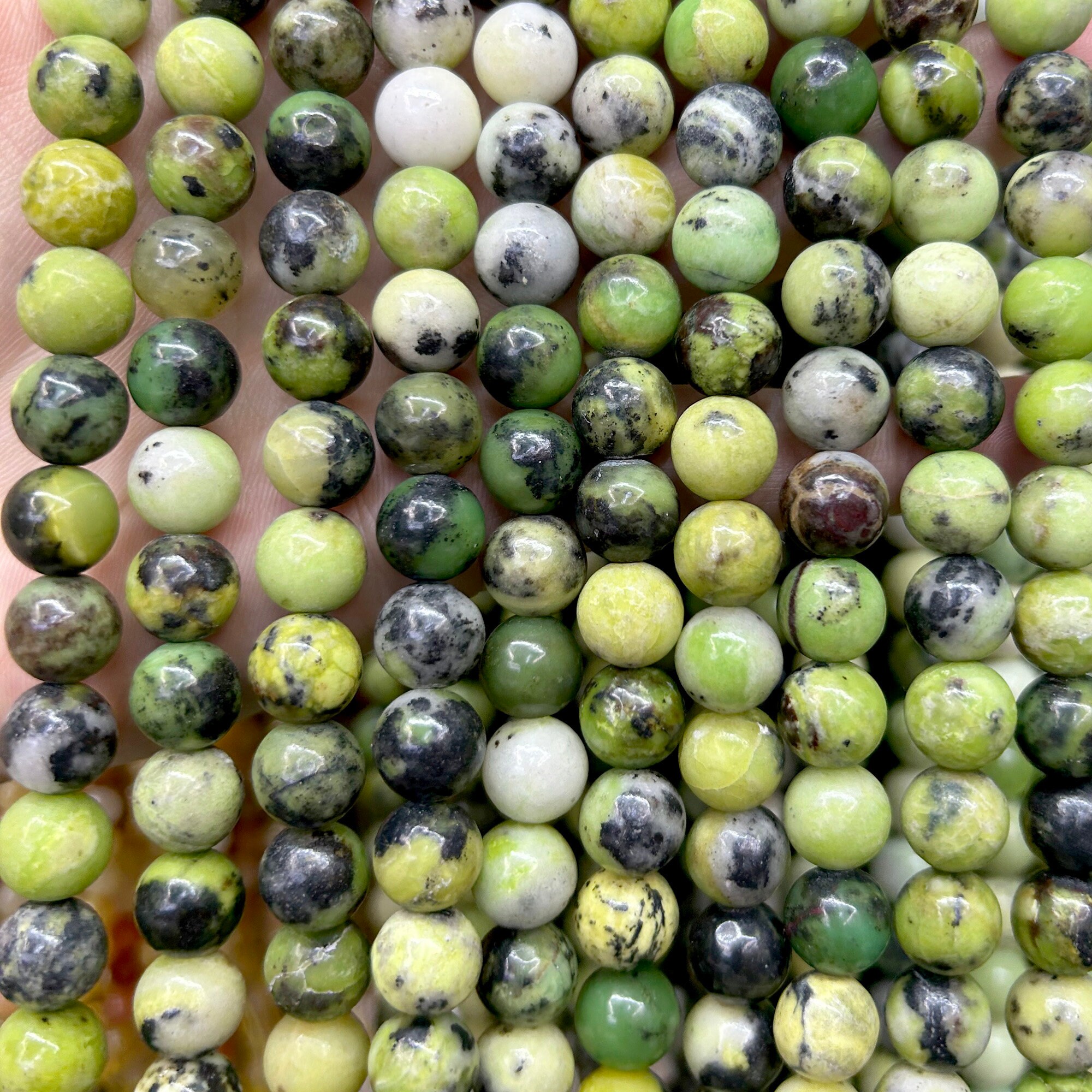 Australian Jade Gemstone Beads, Round Loose Beads, 15'' Strand - Etsy