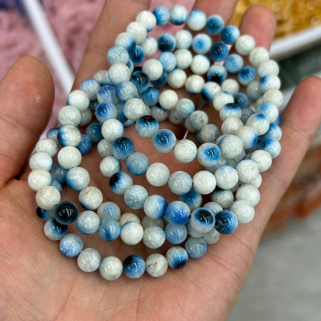 Blue Ice Glacierite Bracelets, Women Bracelet, Men Bracelet Stone ...