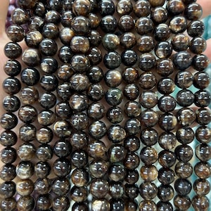 Biotite Stone Beads, Natural Gemstone Beads 10mm Top Quality 15'' - Etsy