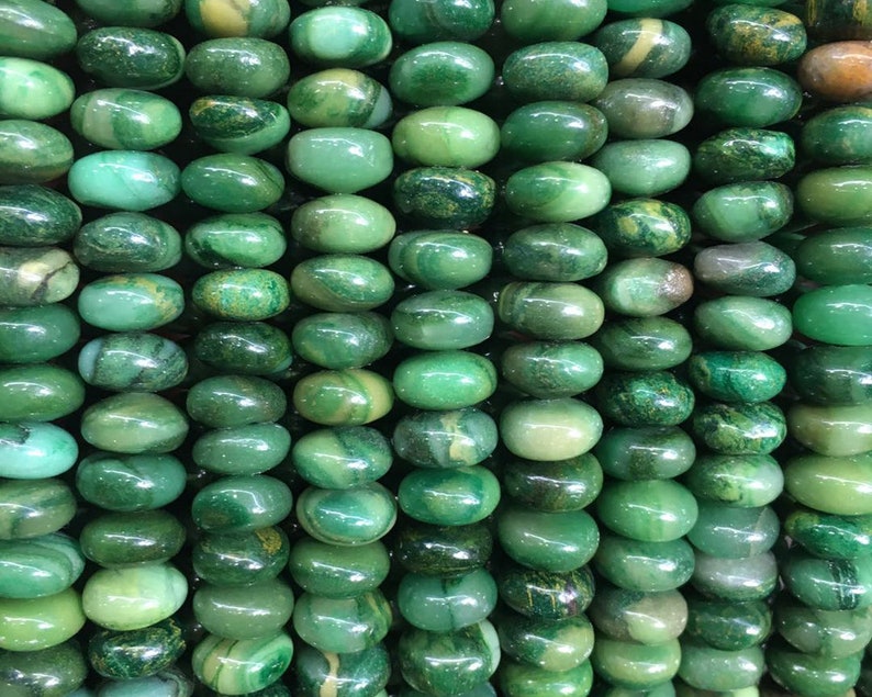 African Jade Stone Beads Natural Gemstone Beads Green - Etsy