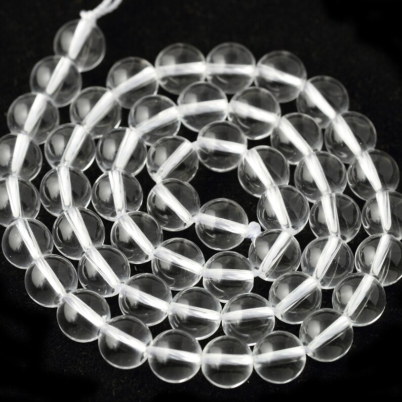 A Clear Crystal Quartz Stone Beads Natural Gemstone Beads - Etsy
