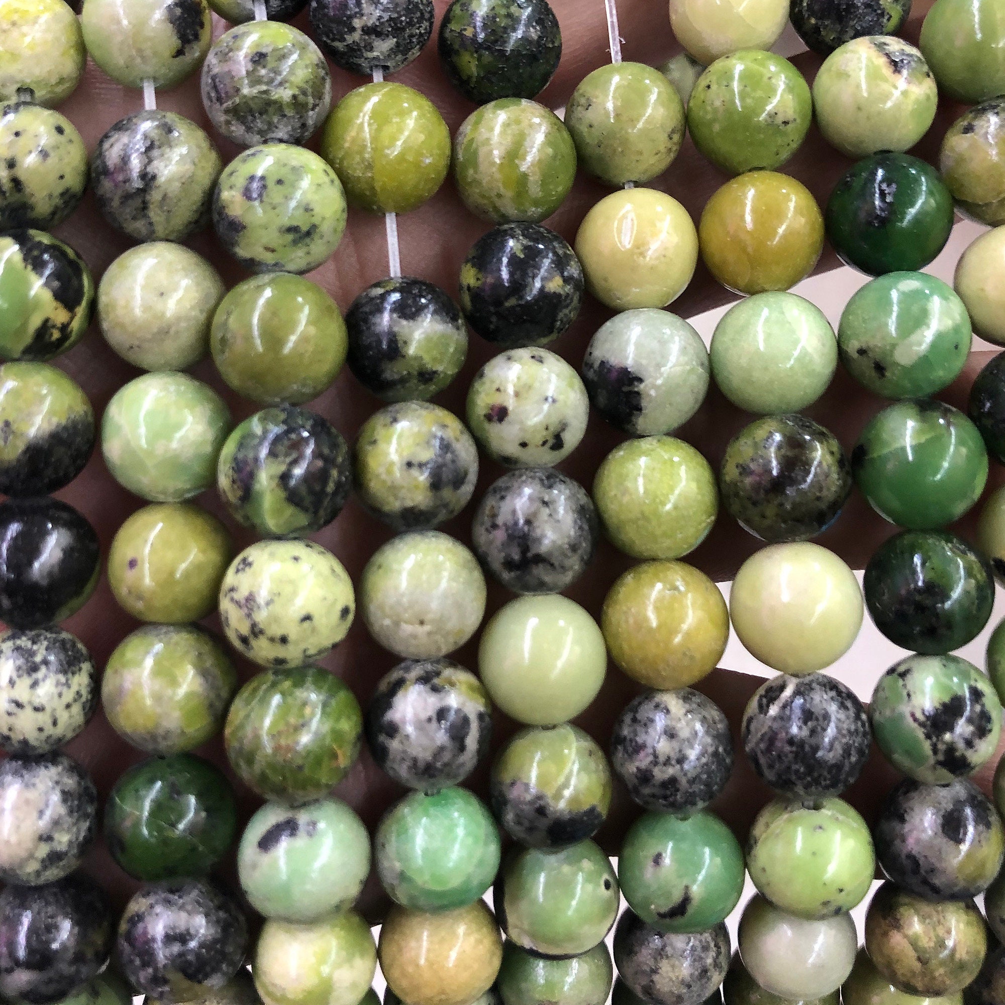 Australian Jade Gemstone Beads, Round Loose Beads, 15'' Strand - Etsy
