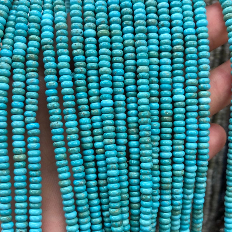Rondelle Turquoise - Etsy