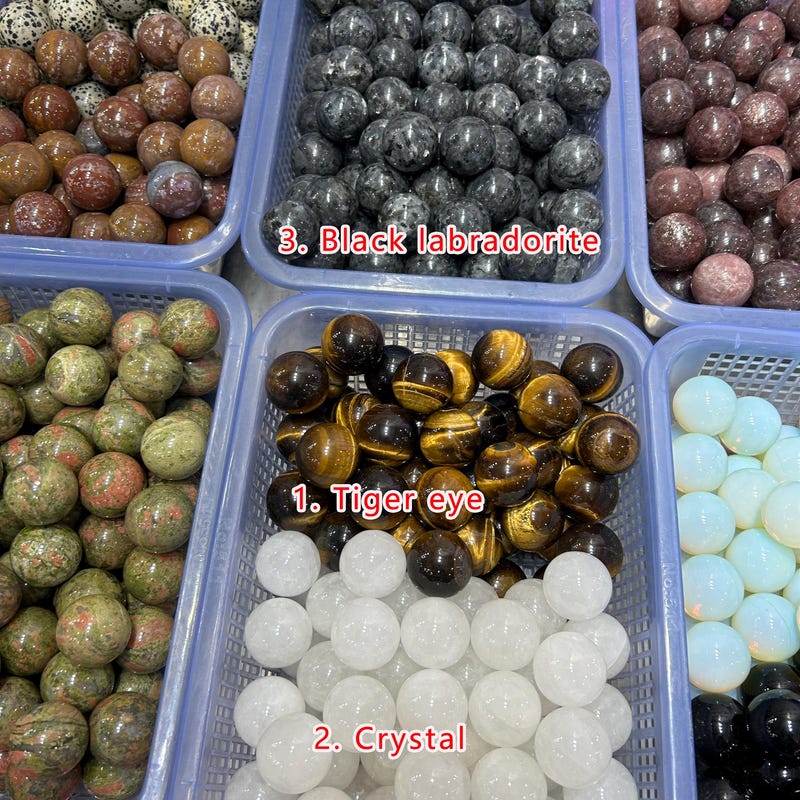 25 Mm Crystal Sphere Lot - Etsy UK