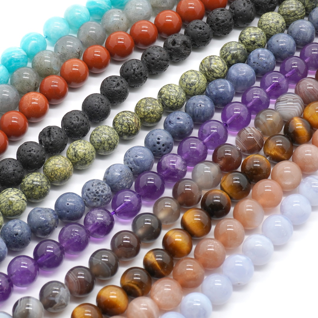 50 Kinds Wholesale Stone Beads, Natural Gemstone Beads, Crystal ...
