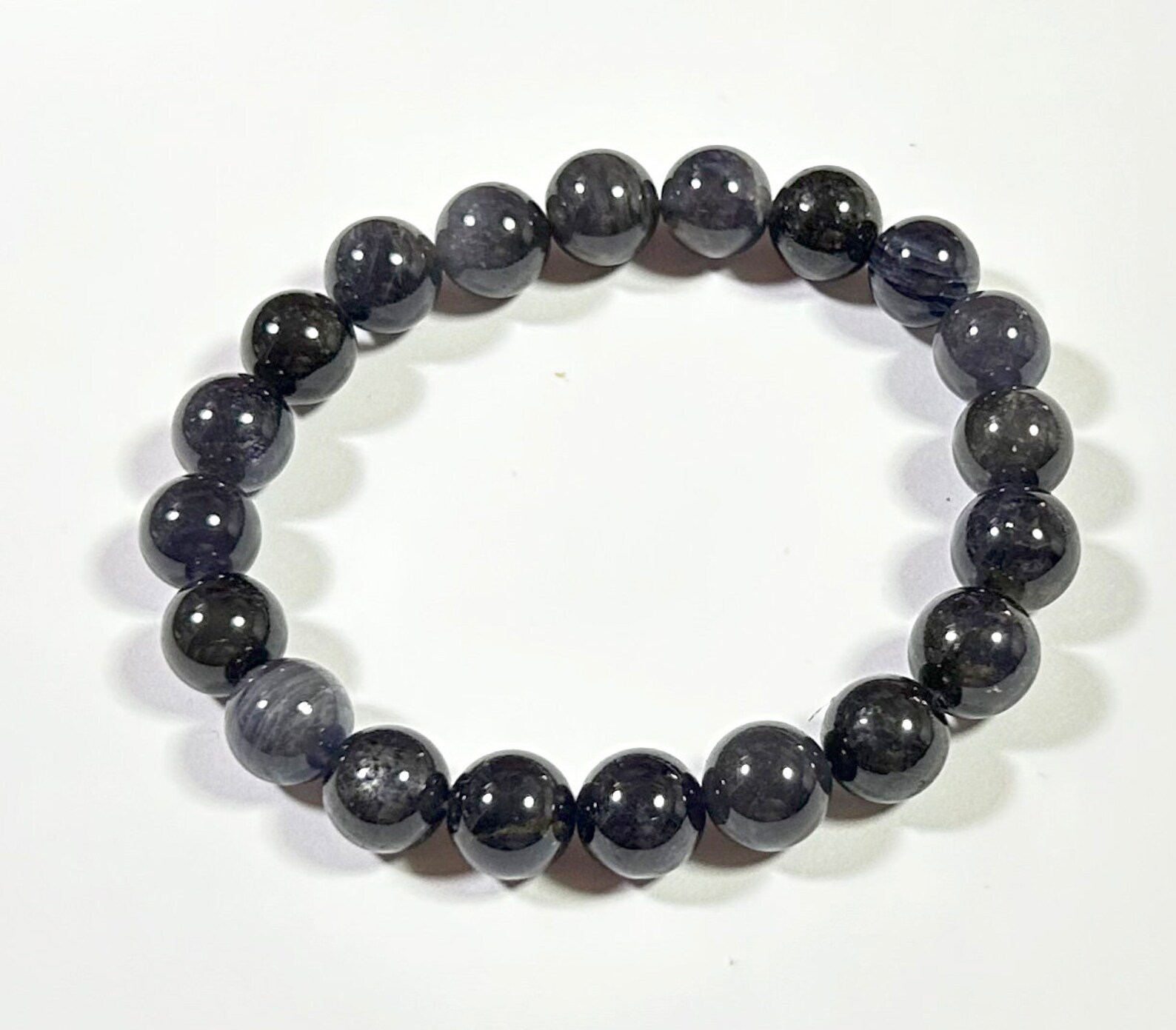 Iolite Bracelet for Women Men, Healing Bracelet Stone Beads Bracelet ...