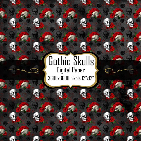 Kids' Crafts Craft Supplies & Tools Red and Black Gothic Scrapbook ...