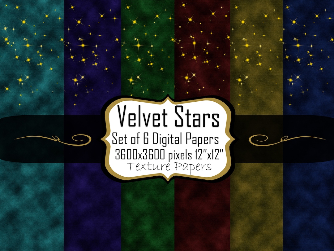 Velvet Stars Digital Paper Velvet Texture Paper Digital - Etsy