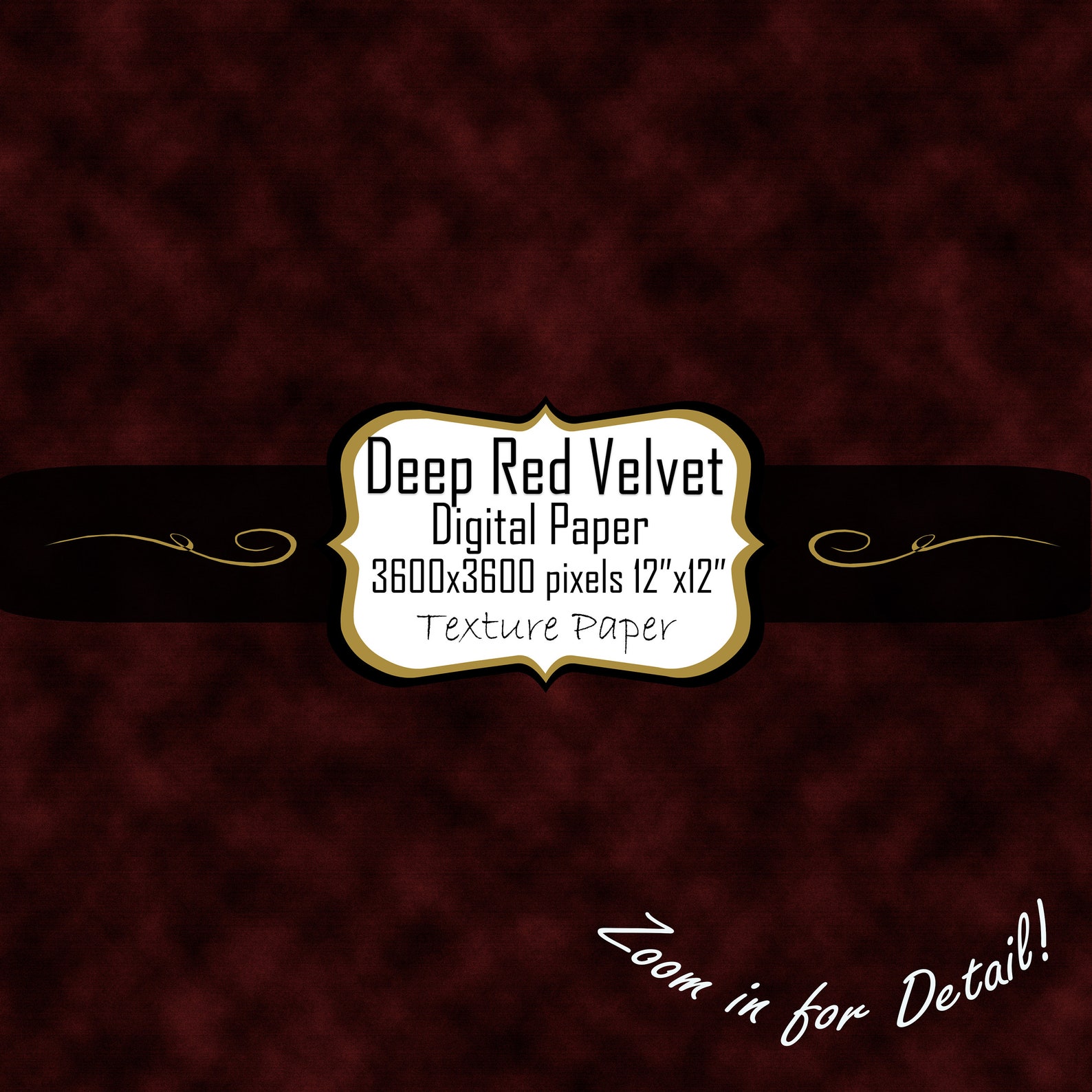Deep Red Velvet Digital Paper, Velvet Texture Paper, Digital Painted ...