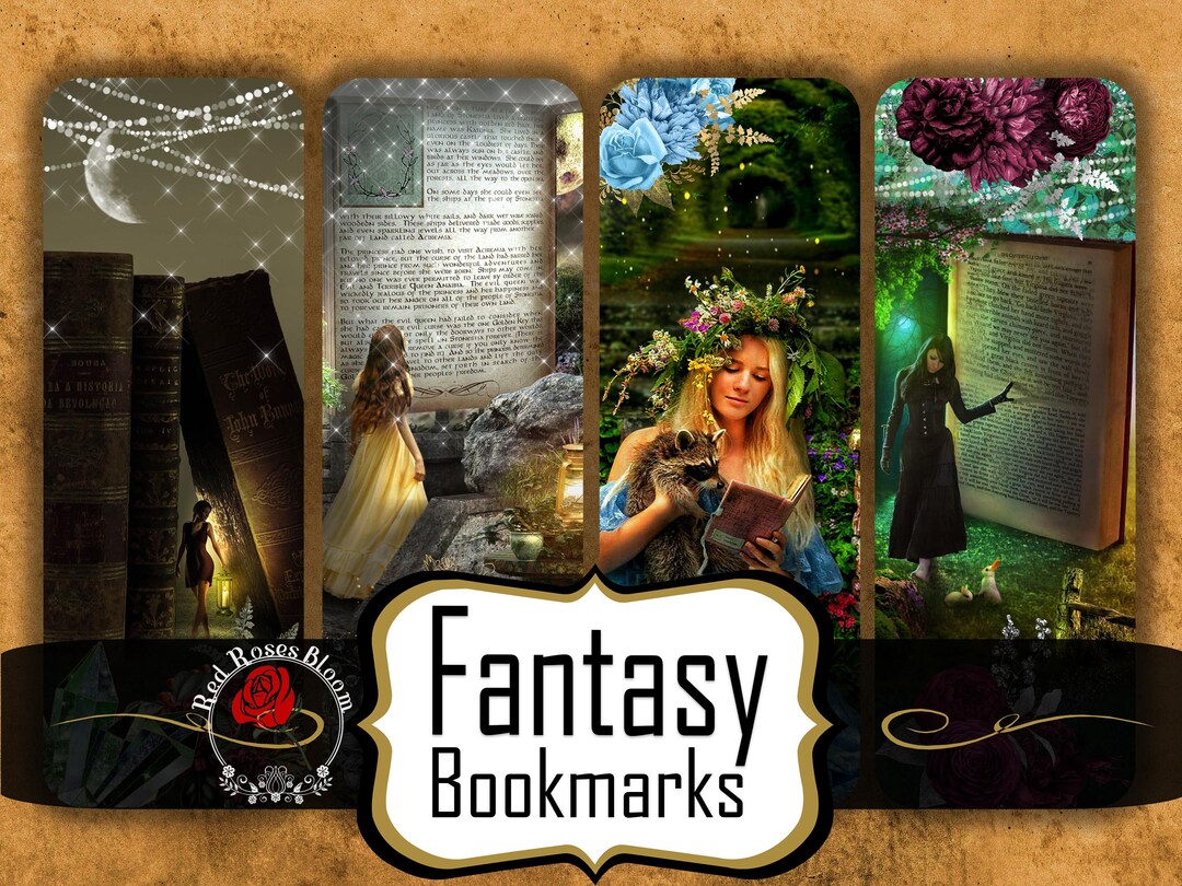 Fantasy Bookmarks for Junk Journal Fantasy Reading Princess - Etsy