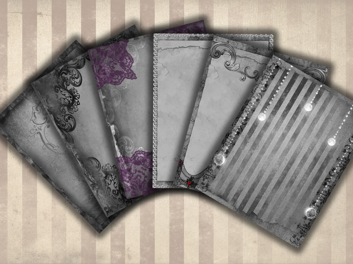 Gothic Stationery Paper Gothic Writing Paper Printable - Etsy