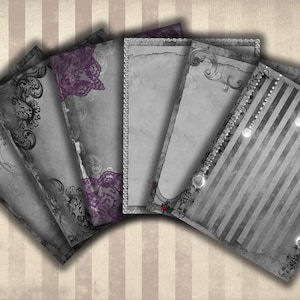 Gothic Stationery Paper, Gothic Writing Paper, Printable Stationery ...