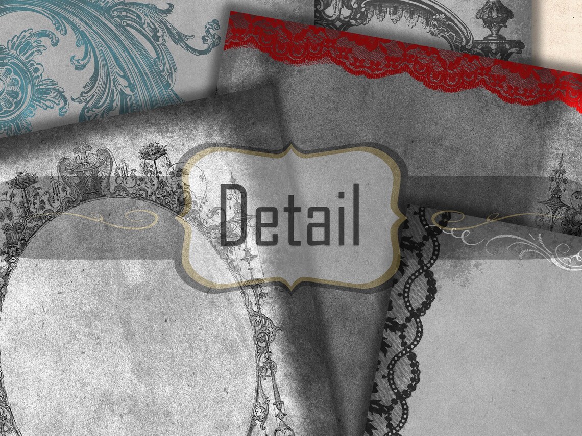 Gothic Stationery Paper, Gothic Writing Paper, Printable Stationery ...