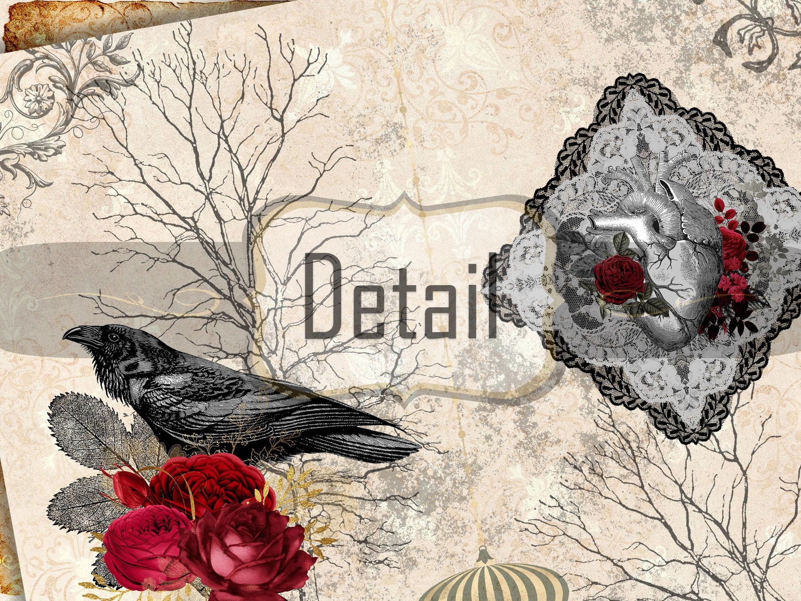 Gothic Diary Gothic Junk Journal Goth Digital Paper Set - Etsy