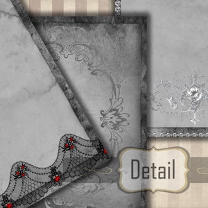 Gothic Stationery Paper, Gothic Writing Paper, Printable Stationery ...